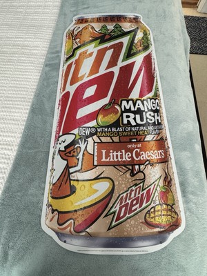 Mountain Dew Mango Rush Window Sign Little Caesars 38 x 15 inch RARE | eBay