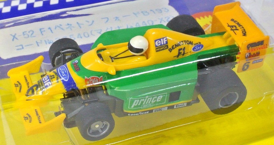 Super Circuit Formula Tyco 440-X2 Japan Benetton F1 HO Slot Car #X-52 ...