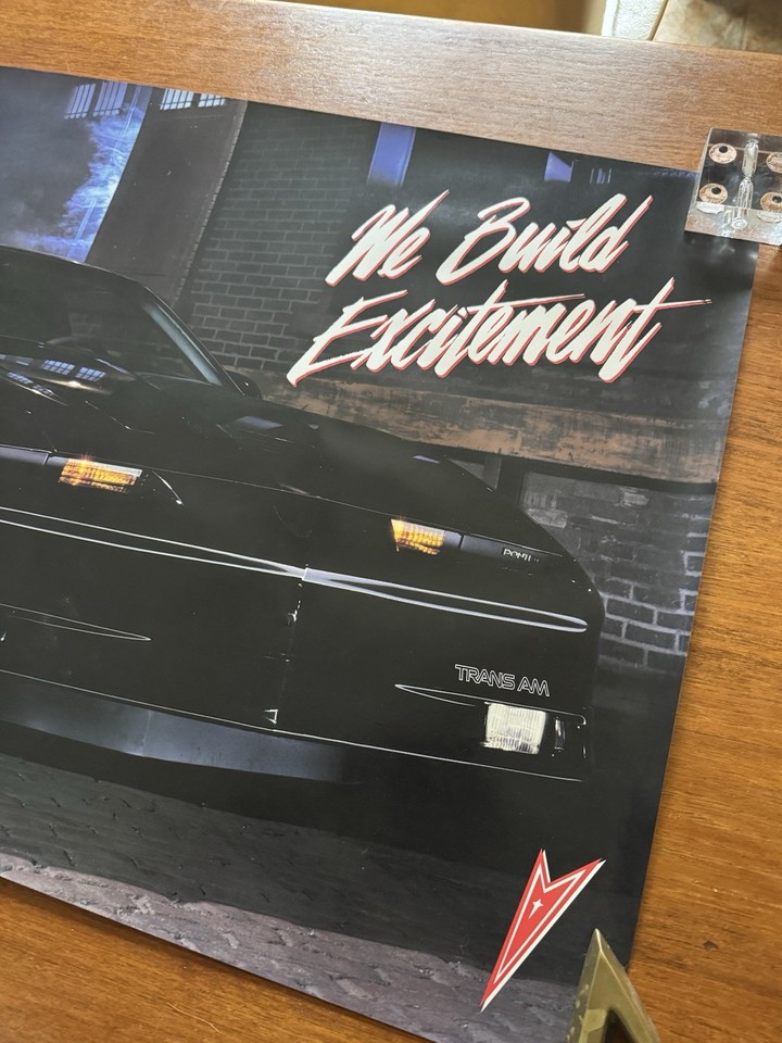Vintage Pontiac Firebird Trans Am Poster We Build Excitement Promo ...