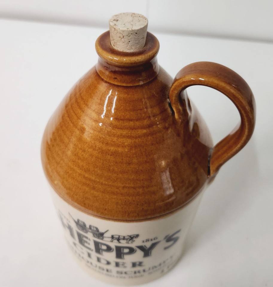 Sheppys Cider Farmhouse Scrumpy Stoneware Jug Pottery Rustic, Flagon, 2 ...