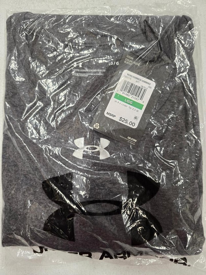 Under Armour Mens Locker Tee 2.0 Short Sleeves CHARCOAL GRAY 1305775 ...