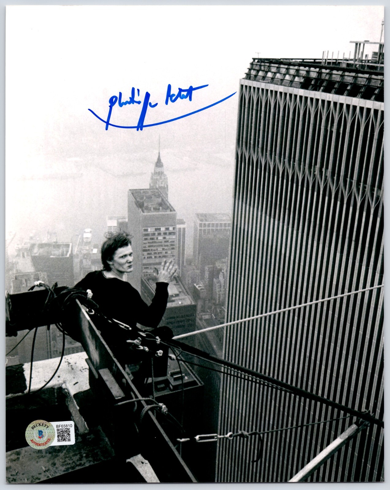 Philippe Petit Authentic Autographed World Trade Center Beckett BAS COA ...