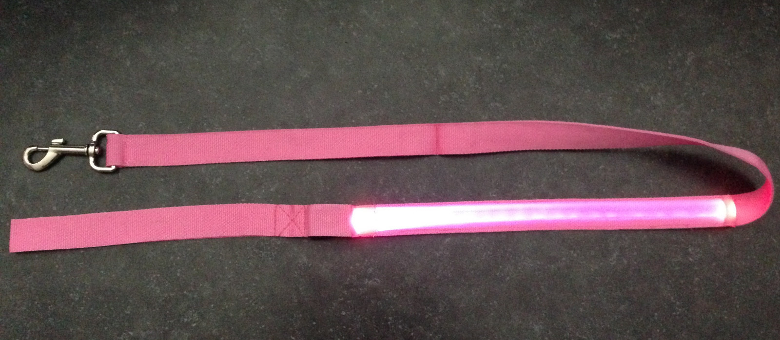 4FT LED PET GLOW-IN -THE-DARK LEASH dog cat night safety neck flash ...