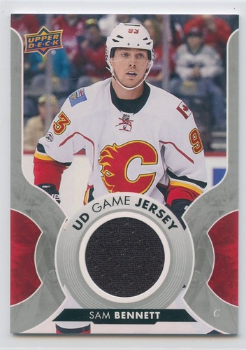 17/18 UPPER DECK UD GAME JERSEY SAM BENNETT FLAMES *52093 | eBay