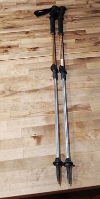 Black Diamond Trail Flicklock Trekking Poles Walking Hiking Sticks Gold ...