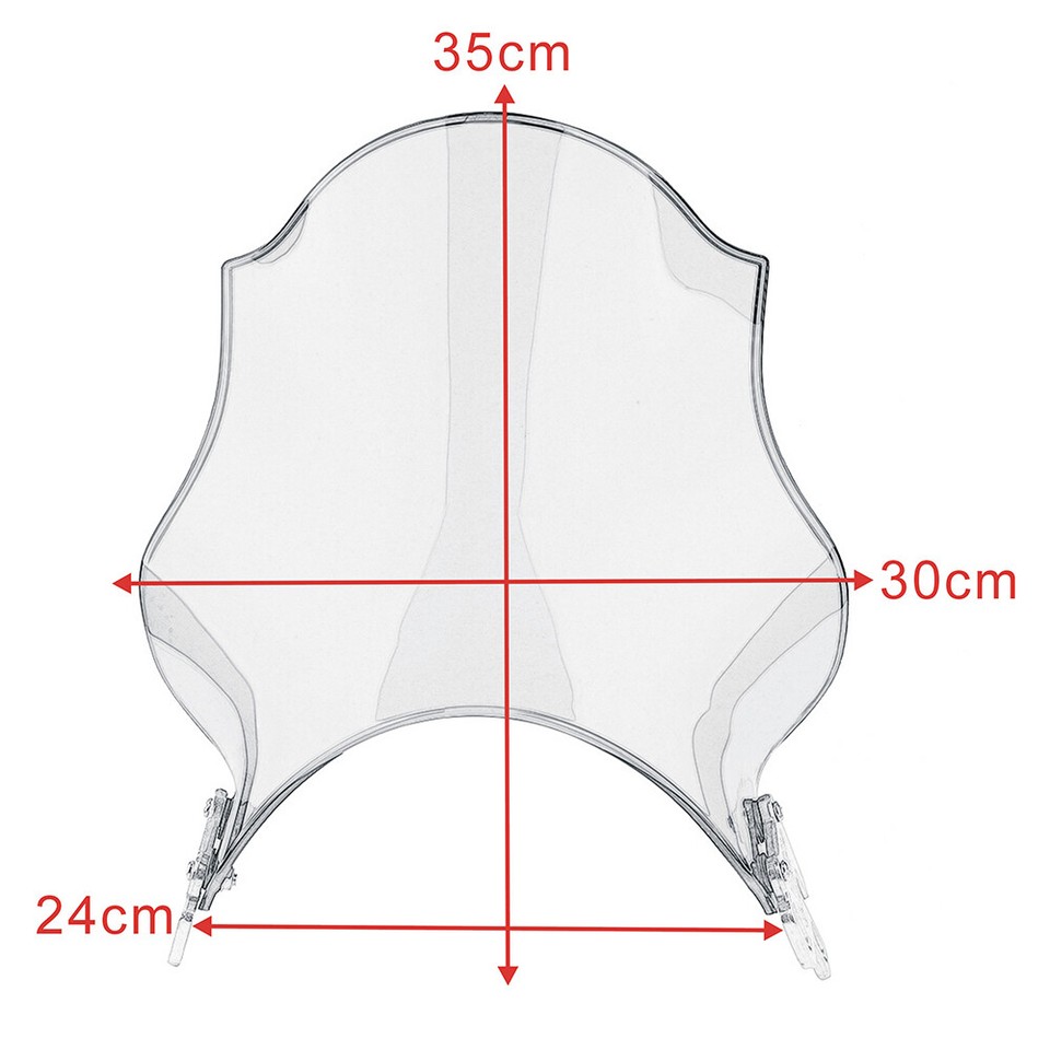 Universal Motorcycle Fly Screen Windscreen Motorbike screen Windshield ...