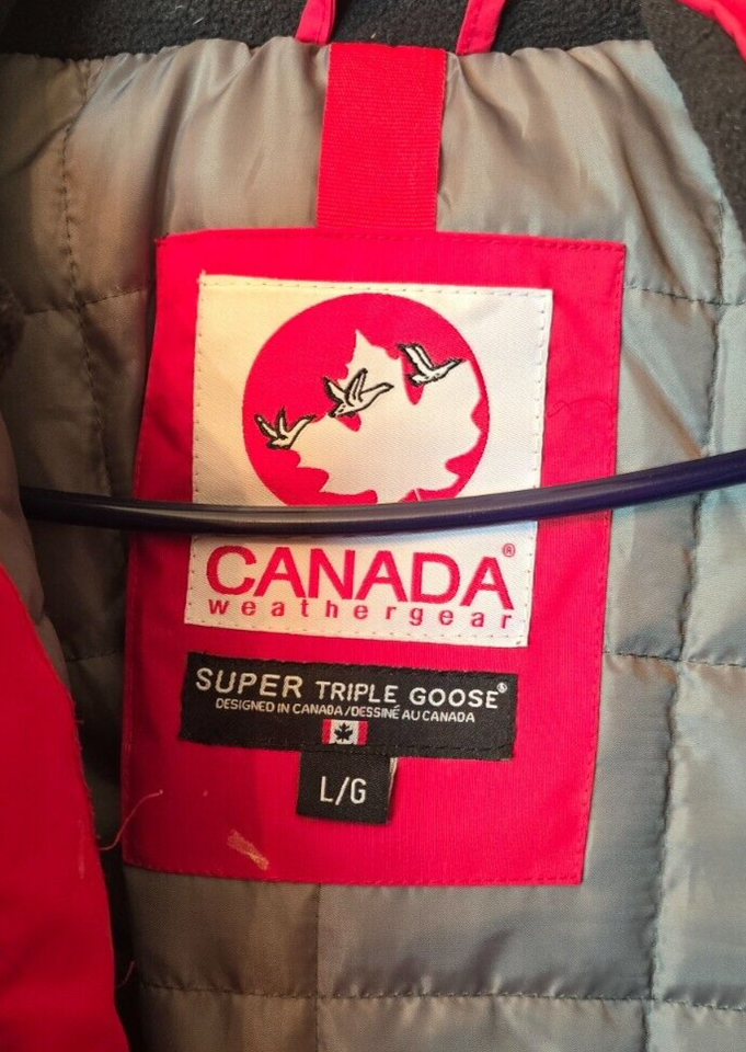 Canada Weather Gear Mens Winter Jacket Super Triple Goose Coat Fur Size ...