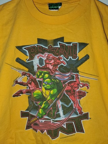 2003 Teenage Mutant Ninja Turtles Boys Size 7 Yellow Shirt,Banzai ...