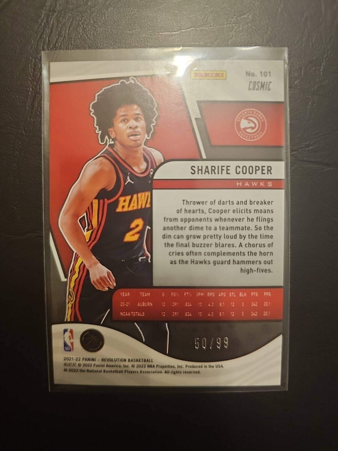 2021-22 Panini Revolution Shariffe Cooper Atlanta Hawks Rookie Card ...