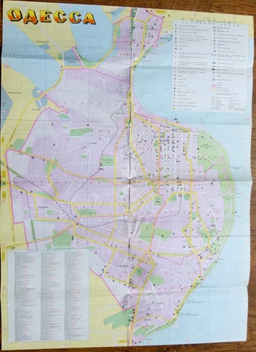 Ukraine Odessa Soviet Tourism Map USSR 1986 | eBay