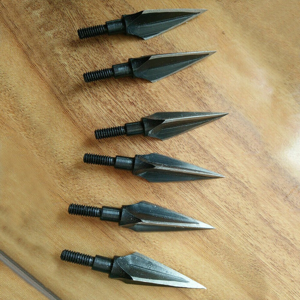12X Carbon Broadheads 100 Grain Shooting Archery Arrowheads Points 3 ...