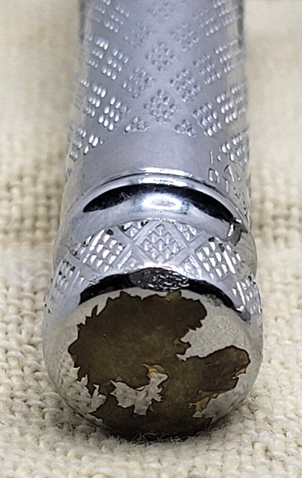 Vintage Gillette NEW Deluxe Tuckaway Chromium 17mm Baseplate Art Deco ...