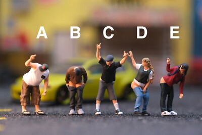 Miniature Figure Mooning Style H0 1/87 or Scale 1/64 Diecast or Train ...