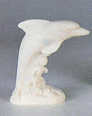 Delphine weiß 11x6x10 cm hochwertiger Kunstguß Figur Statue by Faro ...