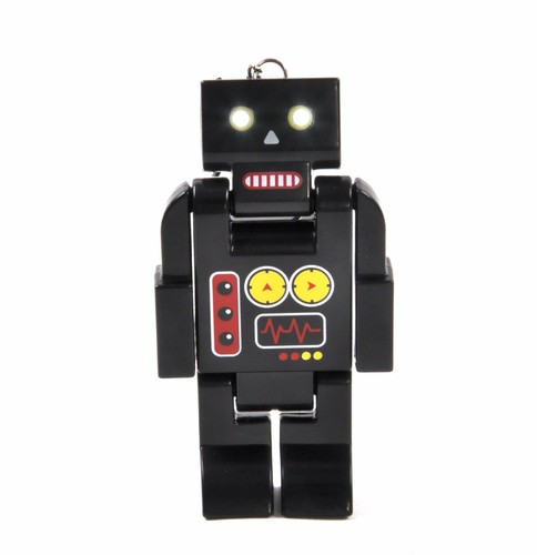 Robot Torch Fun Novelty Gadget Gift Stocking Filler Keyring Robo Light ...