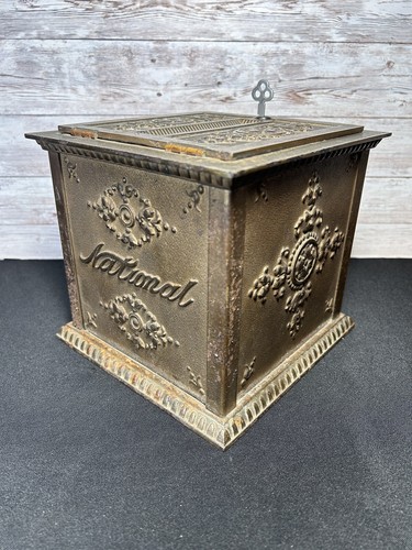 National Cash Register Receipt Check Box Working Lock & Key All ...