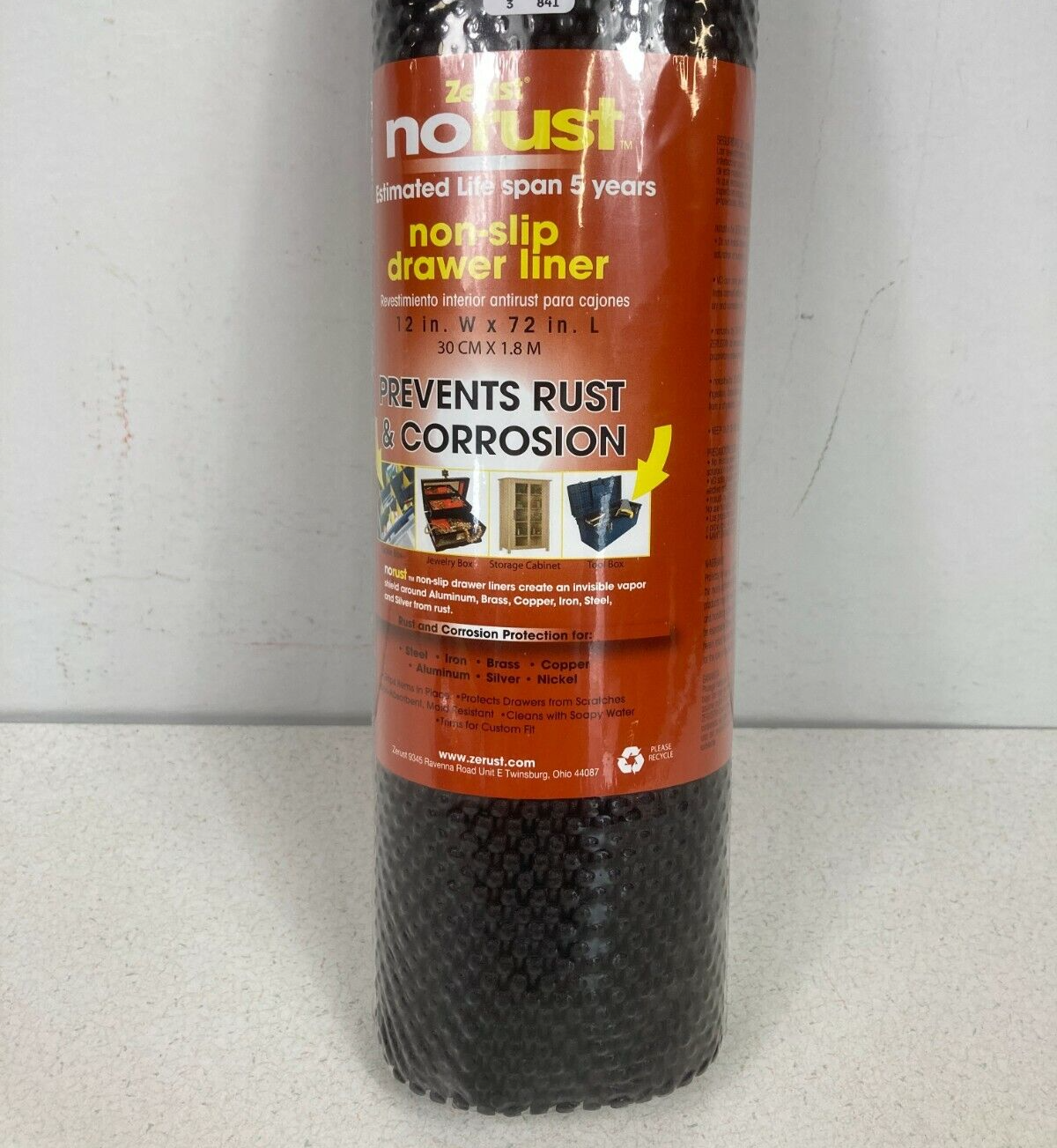 Zerust Non Slip Tool Drawer Liner Mesh. 12 in x 72 in. Prevents Rust ...