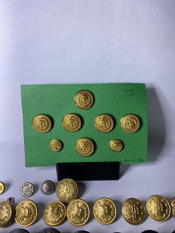 Vintage buttons LOT WW1 Military Buttons, Civil War FD Buttons, Police ...