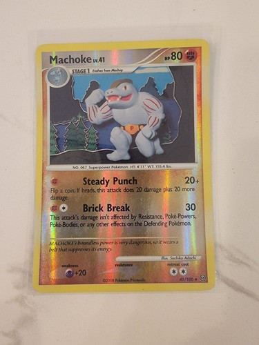 Machoke - 41/100 - Uncommon - Reverse Holo Pokemon card - Stormfront ...