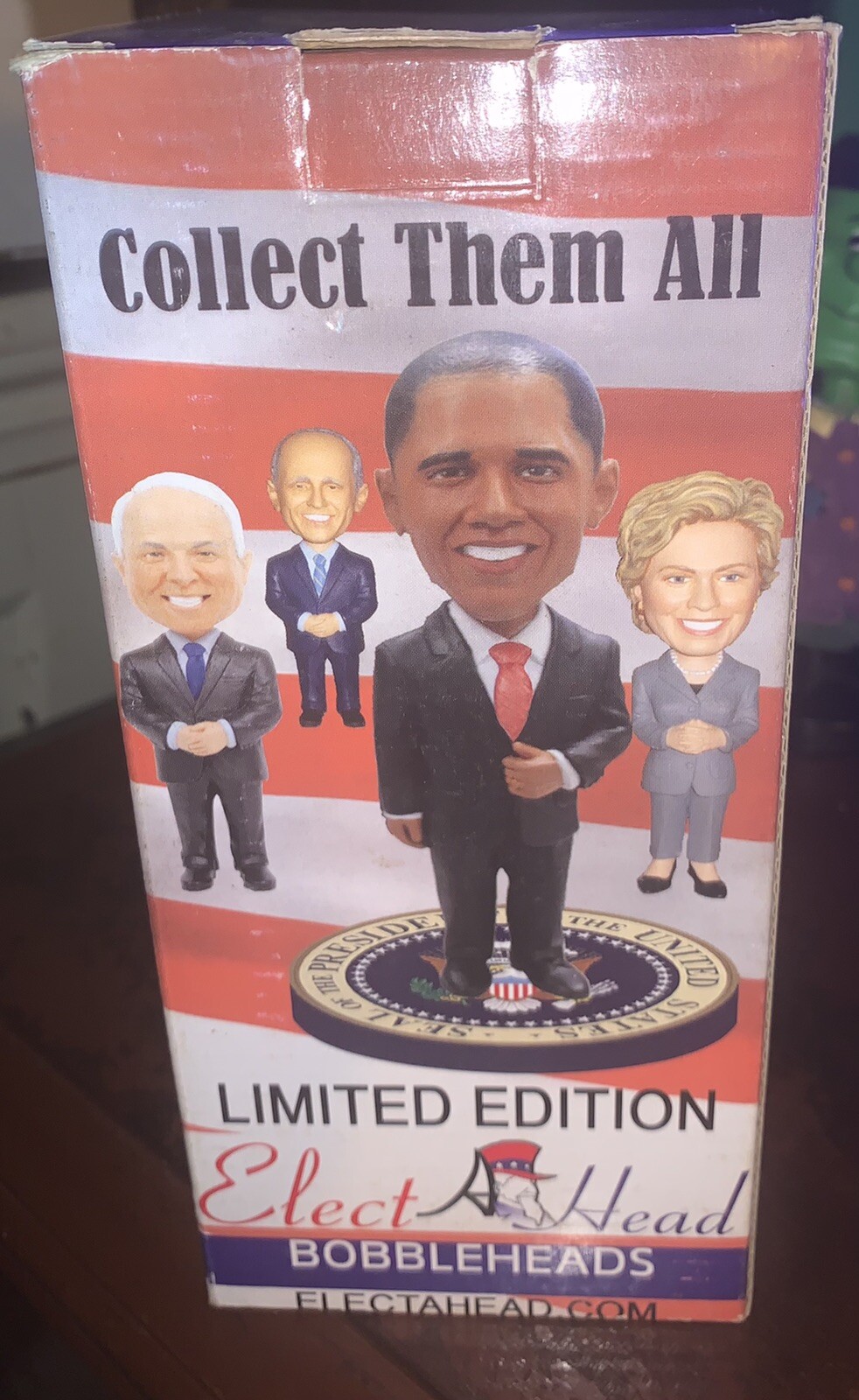 Obama BOBBLEHEAD Figurine, standing about 7" tall, stands on top of a ...