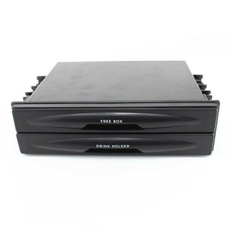 Double Din Radio Installation Pocket Cup Holder Storage Box For Car ...