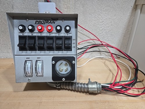 Reliance ProTran 30216 A 6-Circuit Transfer Switch 125/250 VAC 30 Amps ...