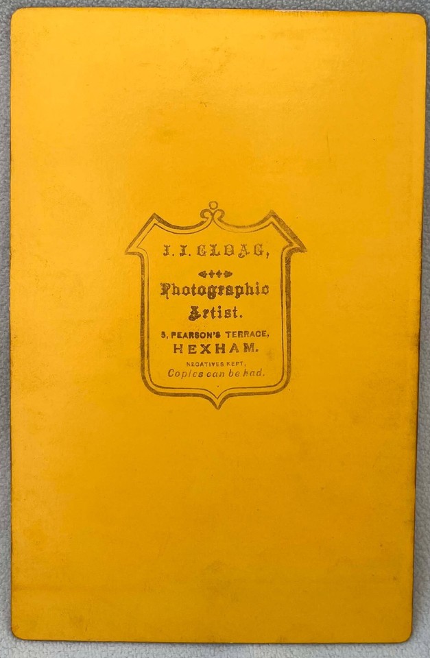 CABINET CARD HEXHAM FAMILY BY GLOAG PANSY FLOWER POSY ANTIQUE PHOTO ...