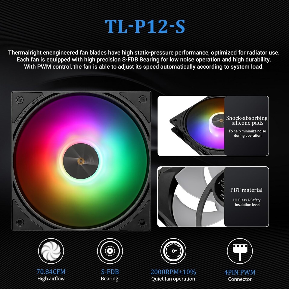 Thermalright FW PRO 360 ARGB RB CPU AIO Cooler,Computer Water Cooler System,IPS | eBay