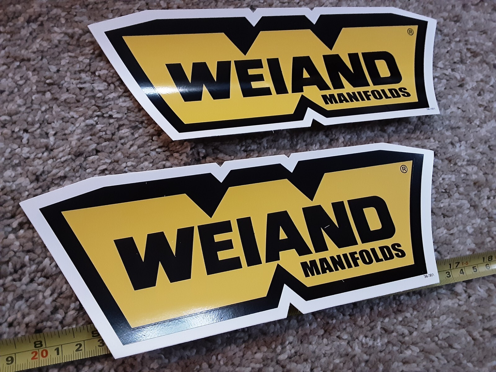 Lot of 2 Vintage WEIAND Intake Manifold Racing Decals Stickers Nascar ...