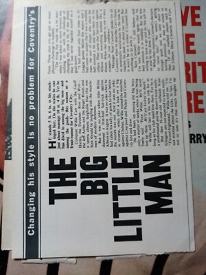 El39 Ephemera 1969 football article Willie Carr Coventry City | eBay UK
