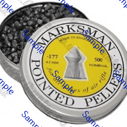 Marksman – SAMPLE – .177/4.50mm Pointed airgun pellets PK 50 Free P&P ...