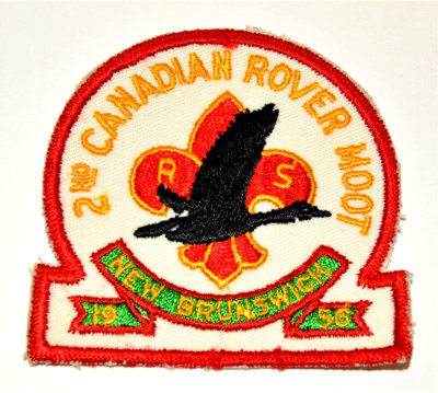 1956 - 2nd CANADIAN ROVER MOOT Scout EVENT Badge New Brunswick RSEV86 ...