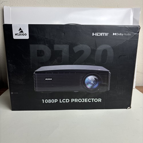 NexiGo PJ20 Outdoor Projector, Movie Projector with WiFi and Bluetooth ...