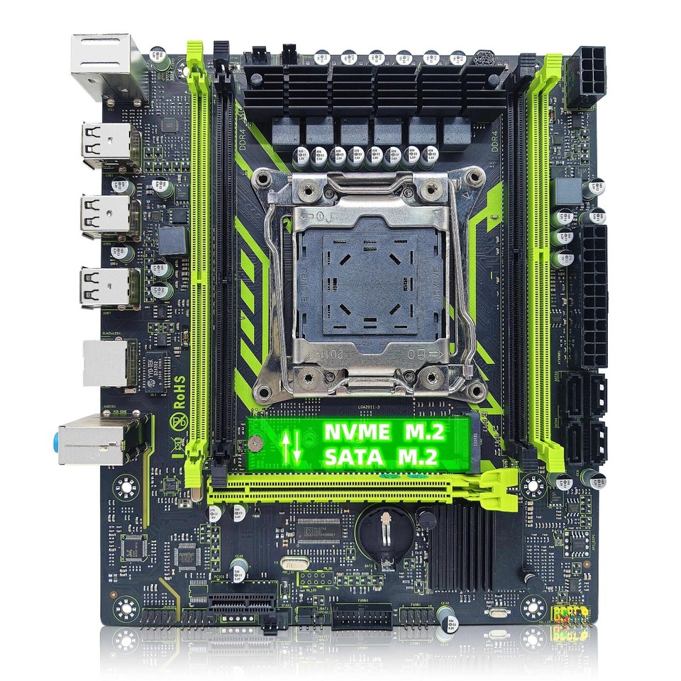 X99 8P4 Motherboard Set Kit With Intel LGA2011-3 Xeon E5 2650 V4 CPU ...