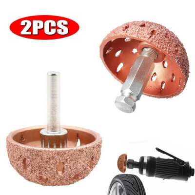 2PCS Tire Grinding Head Rasp Car Truck Repair Tool Bowl Buffing Wheel ...