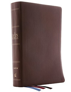 NIV Open Bible, Comfort Print---genuine leather, brown 9780785230298 | eBay