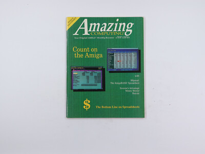 Amazing Computing Magazine Commodore Amiga Vol 3 # 1 Count on the Amiga ...