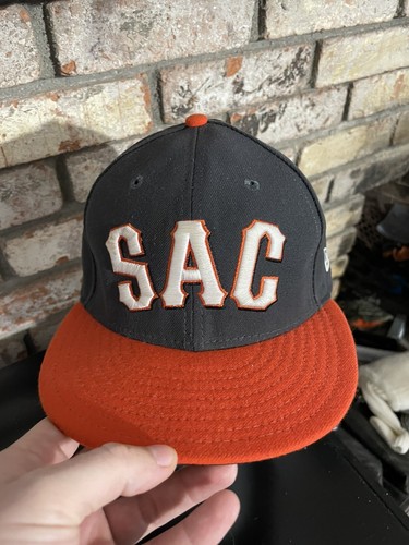 Sacramento River Cats New Era 59fifty Hat / Cap 7 1/2 SAC Spell Out | eBay