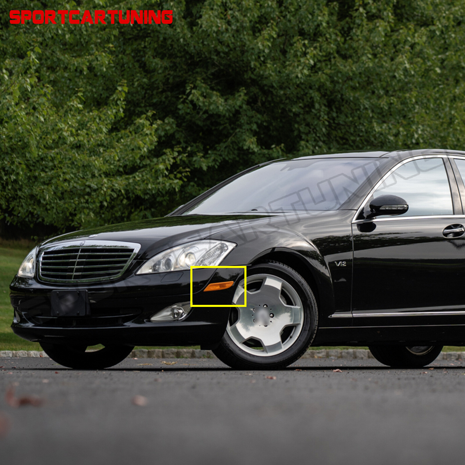 Smoked LED Bumper Side Marker Lights For 2007-2009 Mercedes Benz W221 ...