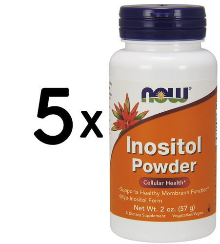 5 x NOW Foods Inositol, Powder - 57g (210,35 EUR/kg) | eBay.de