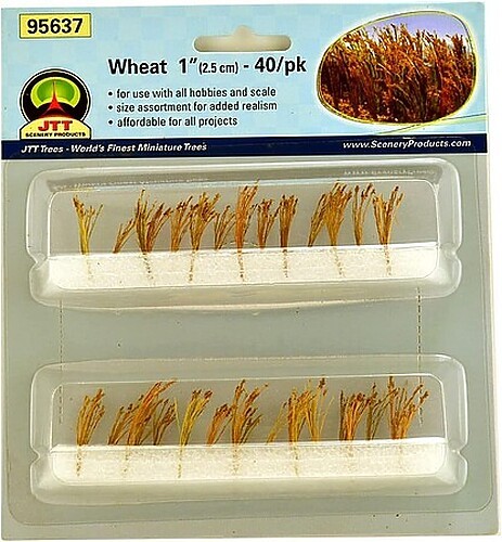 JTT Wheat Stalks (40) - HO Scale Model Railroad Grass Scenery - #95637 ...