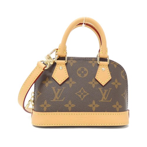 Louis Vuitton Nano Alma Monogram Canvas Bag Black Used Authentic | eBay