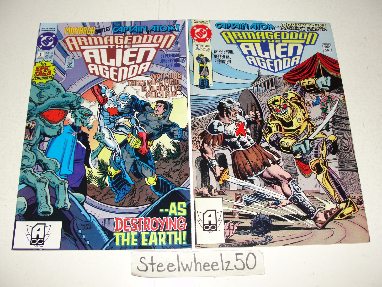 Armageddon The Alien Agenda #1 & 2 Comic Lot DC 1991 Captain Atom ...