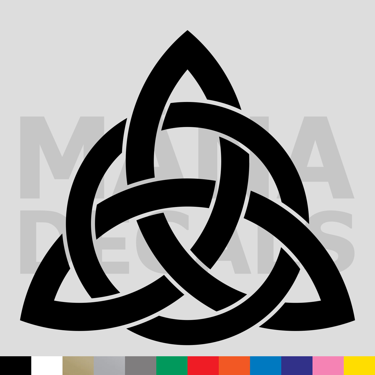 Trinity Vinyl Die Cut Decal Sticker - Triquetra Christian Religious ...