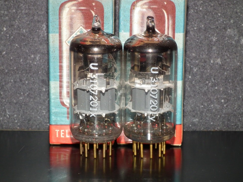 Platinum Matched Pair ECC803S Telefunken E83CC ECC83 12AX7 NOS NIB Same Codes | eBay