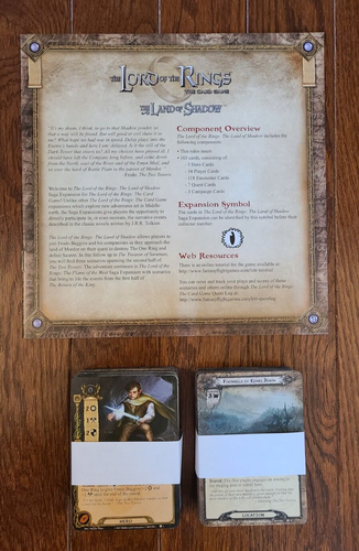 The Lord of the Rings LCG - The Land of Shadow - Saga Expansion - Card ...