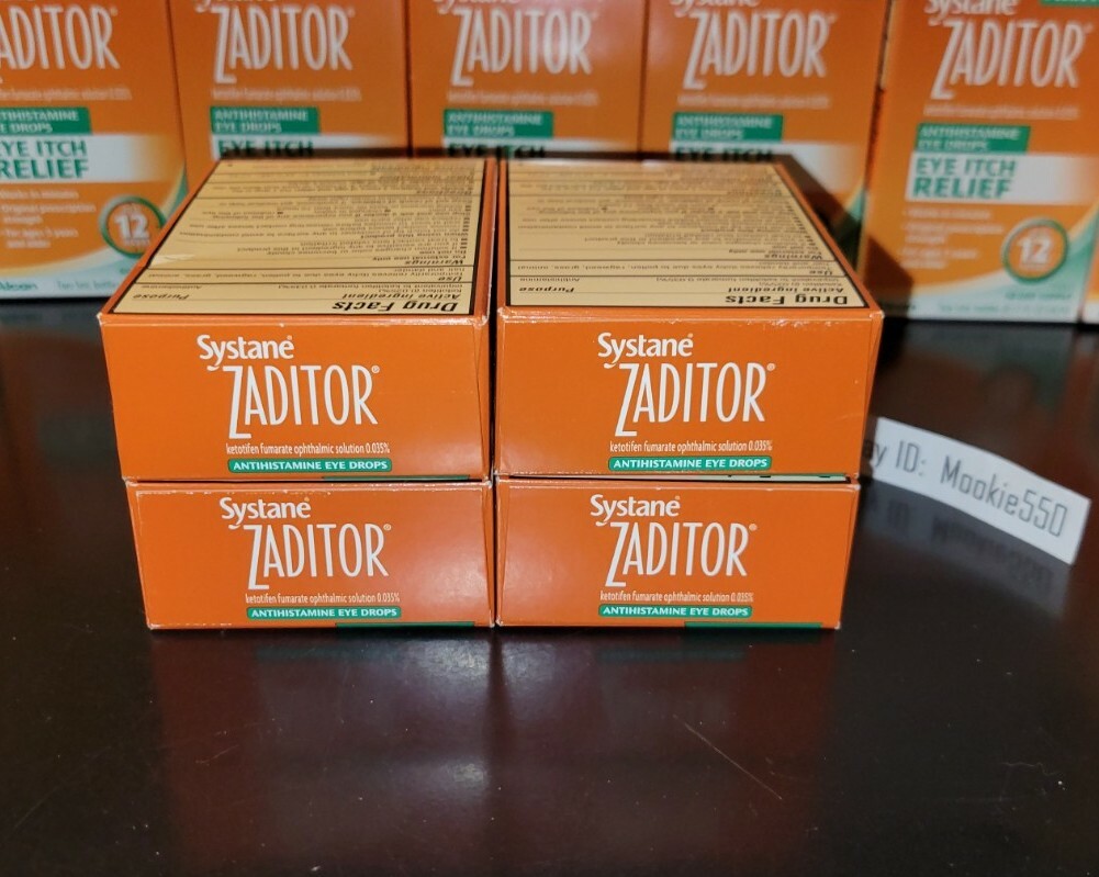 EXP 05/2025! 4 Lot Systane ZADITOR TWIN PACK 0.17oz 5mL Antihistamine ...