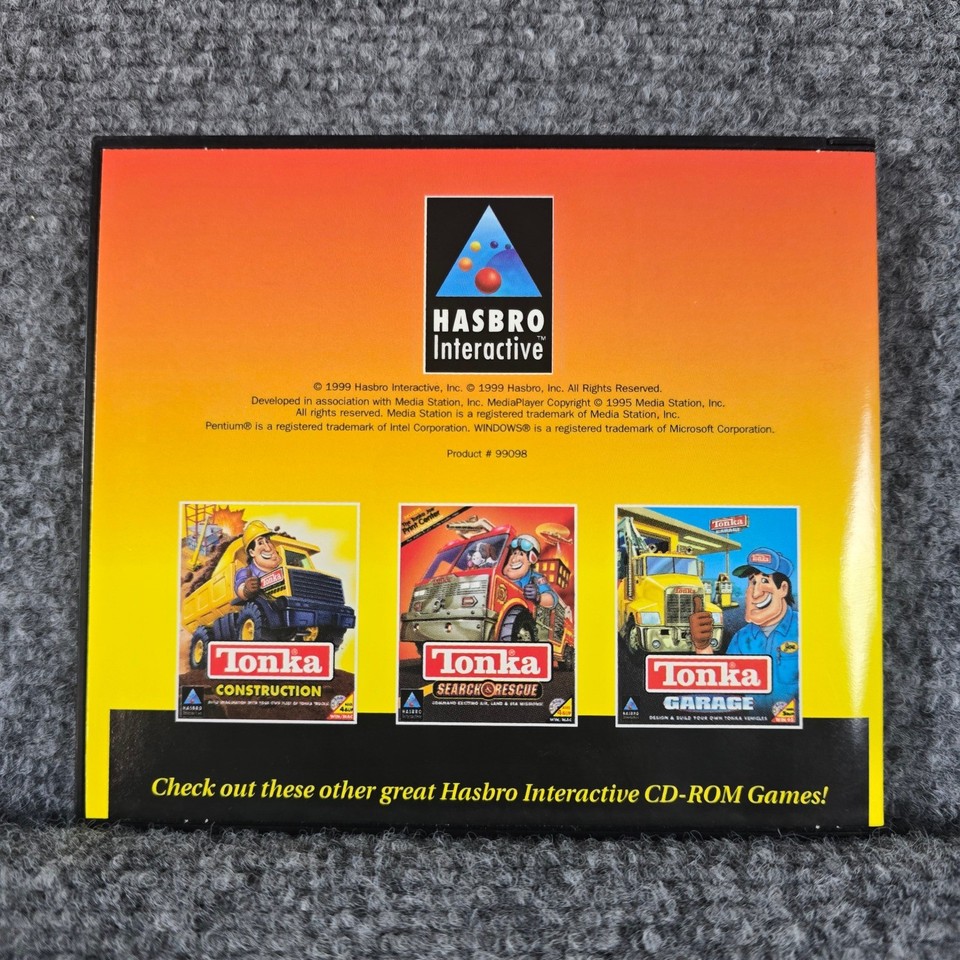 Tonka Raceway PC CD-ROM Game Hasbro Interactive Windows 95/98 | eBay
