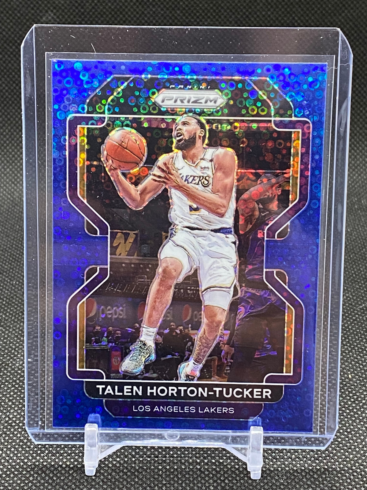 2021 Panini Prizm H2 Disco Talen Horton Tucker Los Angeles Lakers Blue ...