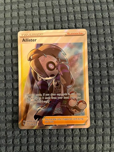 Allister 179/185-Ultra Rare Full Art Trainer Vivid Voltage Pokemon Card ...